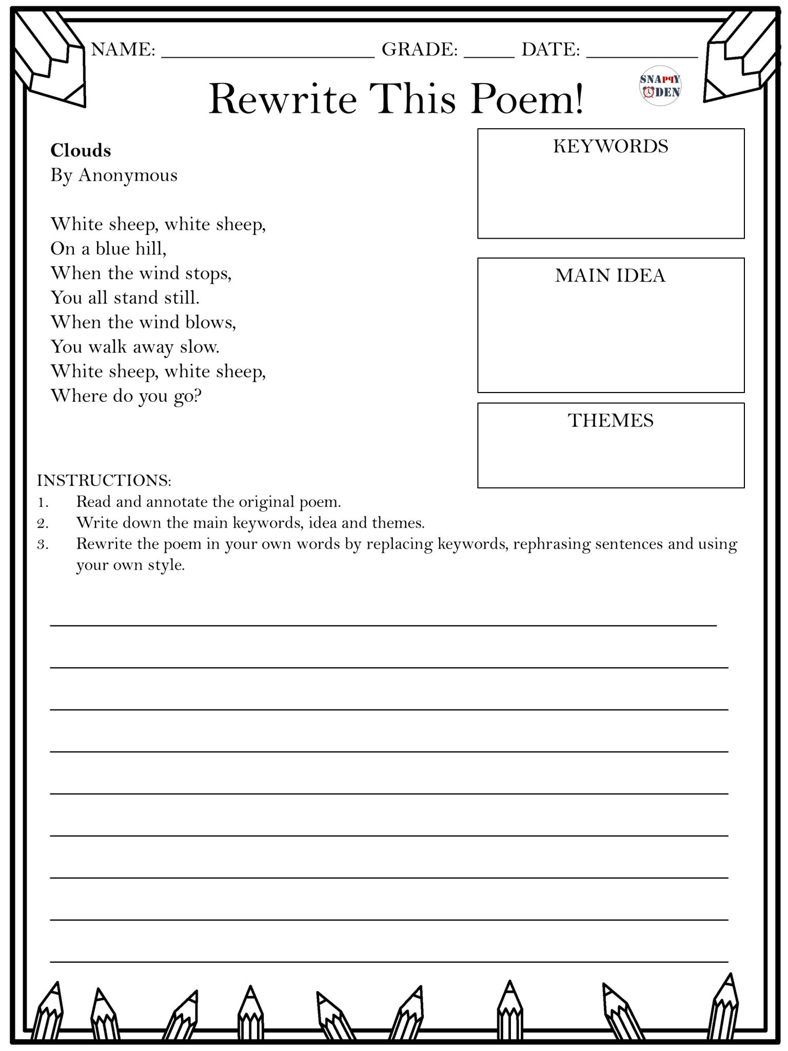 Making Poetry Magical: Easy and Creative Ways to Get Students Writing ...