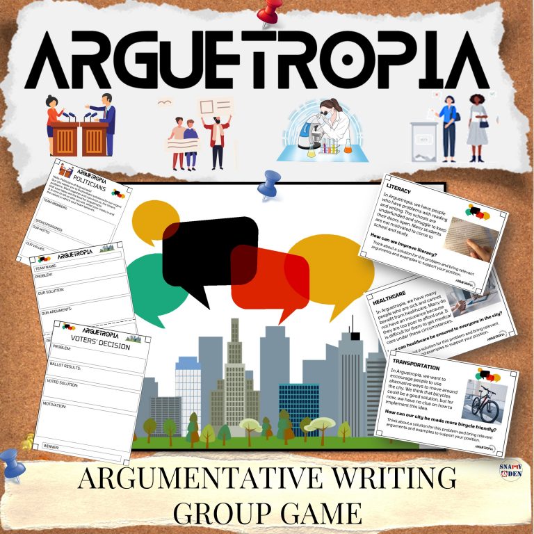 The Unique Argumentative Writing Group Game That Will Blow Up Your ...